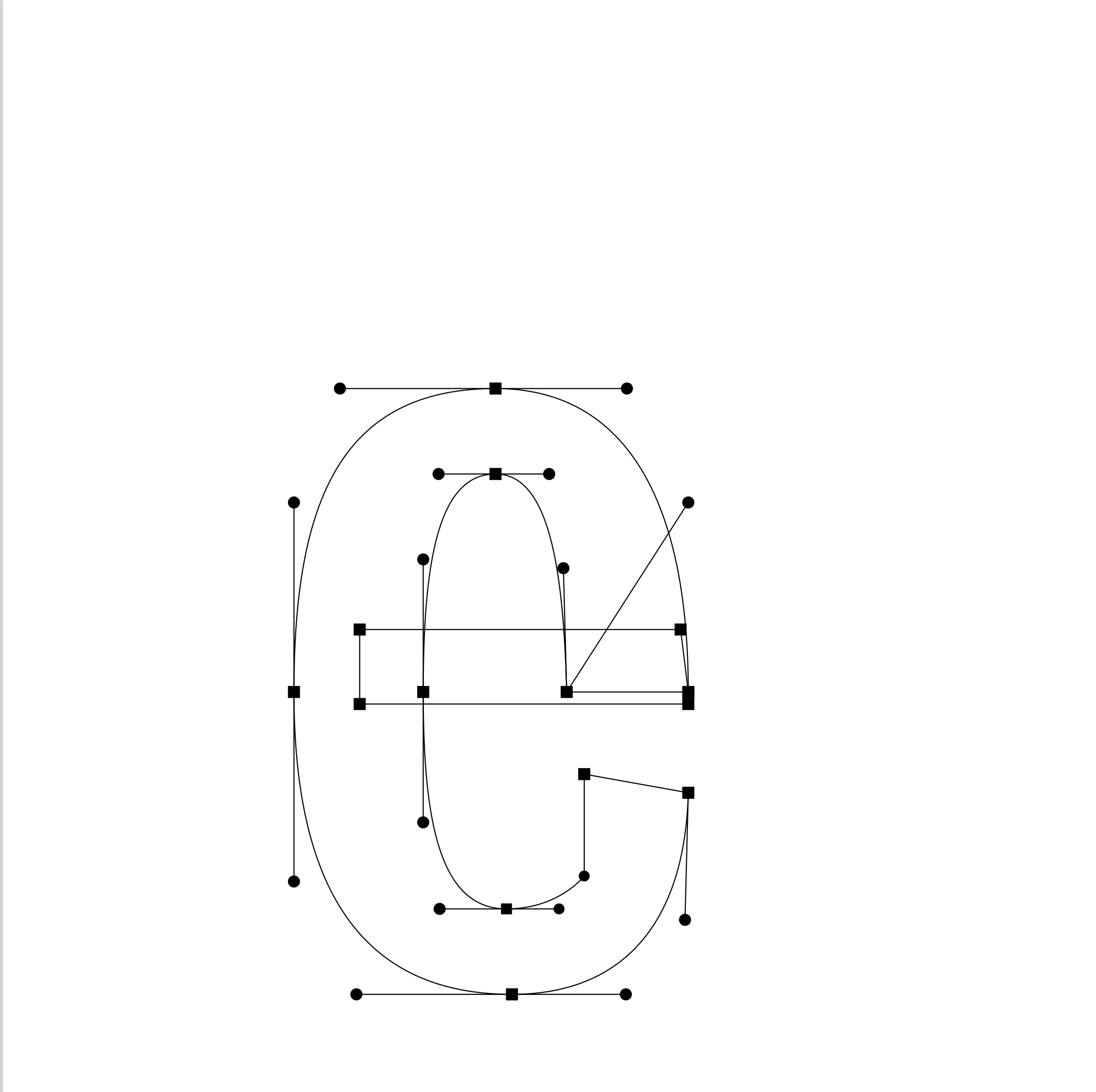 How to draw a line connecting all off curve points to on curve points ...